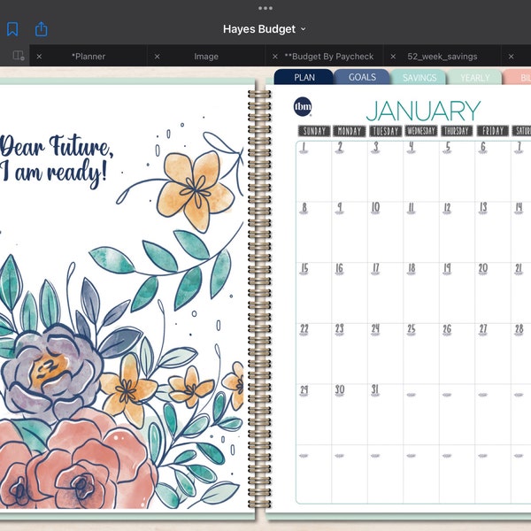 2025 Yearly Calendar Digital Planner Insert | Transparent PNG | Digital ...