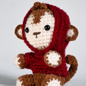 Hoodie Baby Monkey Crochet Pattern - Etsy