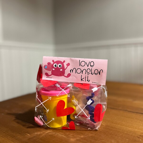 Love Monster Playdoh Valentine’s Cards | Valentines Day Cards ...