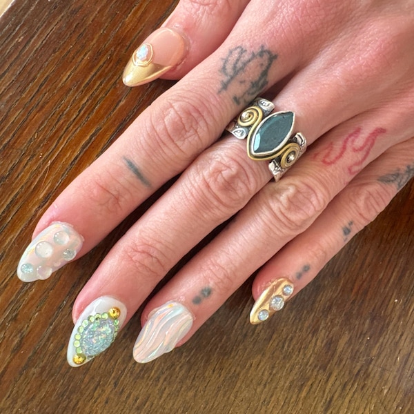 Long Nails Keyboard Cover Silicone Raised Keycaps for Quiet, Easy ...