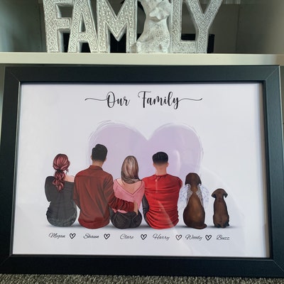 Personalised Family Print, Custom Family Gift, New Home Gift, Mother ...