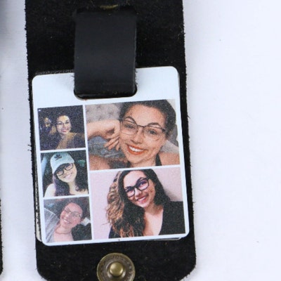 Man Accessory Leather Keychain With Photo, Personalized Gifts for Him ...