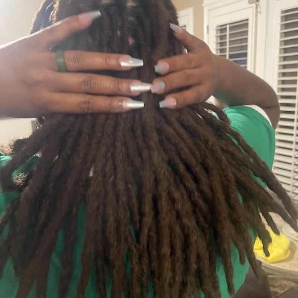 Textured Human Hair Wicks Loc Extensions | Jumbo Loc Extensions | Thick ...