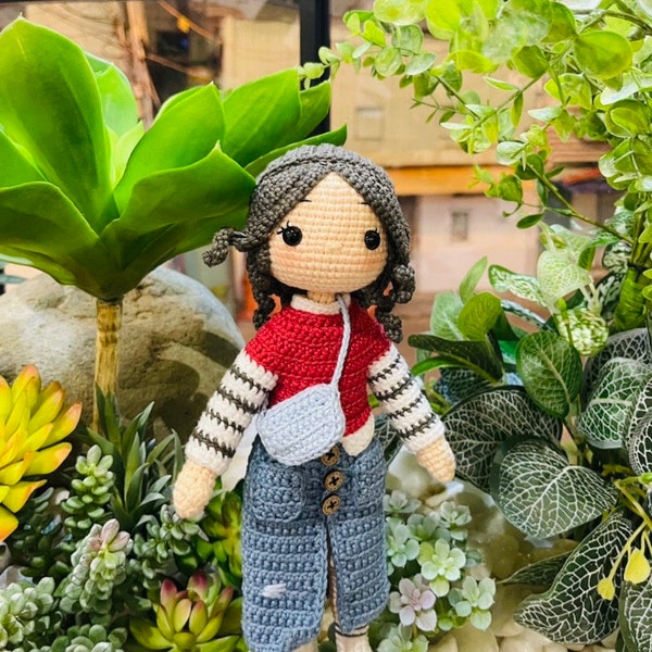 Crochet Doll Pattern, Ruby Doll, Amigurumi Doll Pattern, PDF in English ...