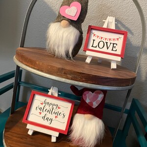 Tiered Tray Sign Easel, Tiered Tray Decor, Small Wood Easel, Mini Sign ...