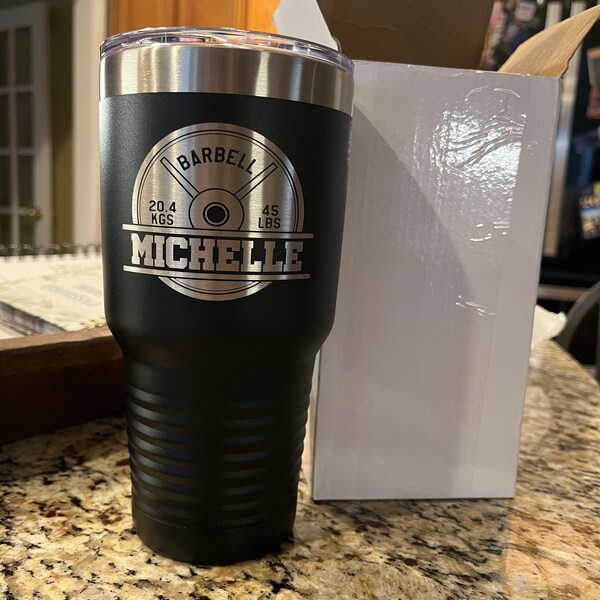 Personalized Weightlifting Tumbler Cup - Weightlifting Gift ...