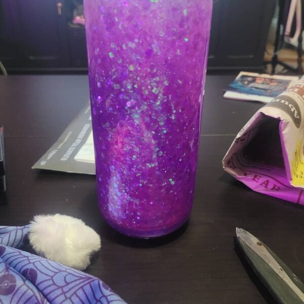 Custom Pink Glitter Tumbler - Personalized Sparkle Cup for Coffee, Tea ...