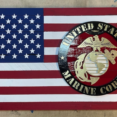 USMC United States Marine Corps Wall Art Laser Cut Sign Gift Idea Army ...