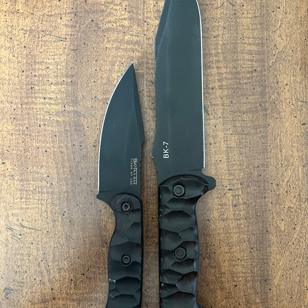 Ka-bar Becker Bk2/wooden Scales /wood Handles/personalized Knife Handle ...