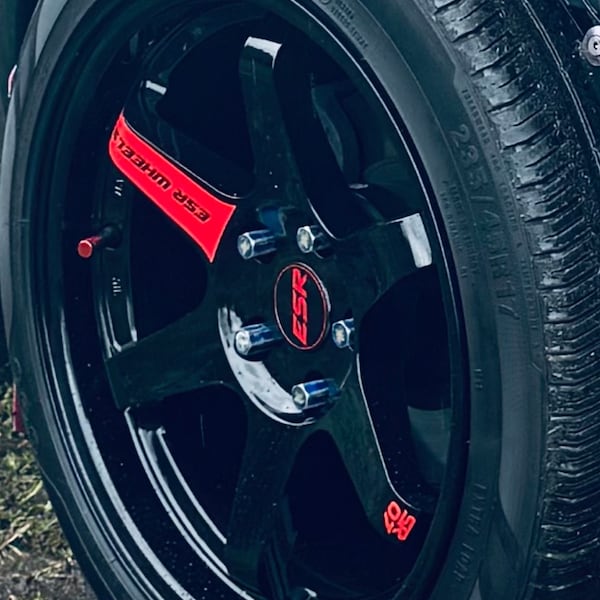 Customized Kansei KNP , ESR CR5 Wheel Spoke Decal - Etsy
