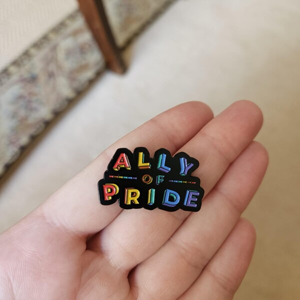 Queer Club LGBTQ Subtle Pride Pin — Queer Gay Lesbian Bisexual Rainbow ...