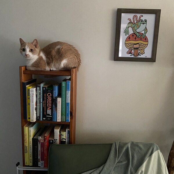 Bad Apple Art Print 5 X 5 Fruit Angry Apple Pie Illustration Kitchen - Etsy