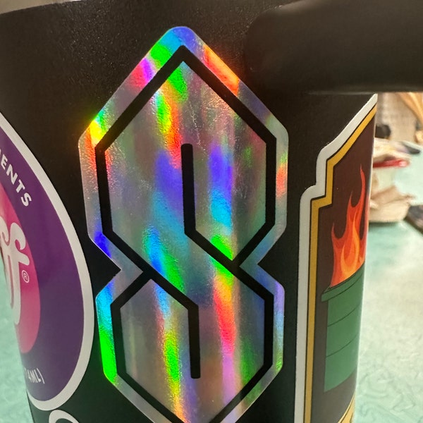 90s Sticker Holographic Cool S, Stussy S, Super S, Universal S, Pointy ...