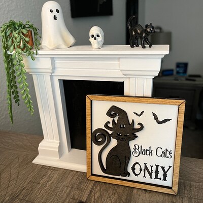 Halloween Mini Signs Tiered Tray Decor Haunted Mansion Farmhouse ...