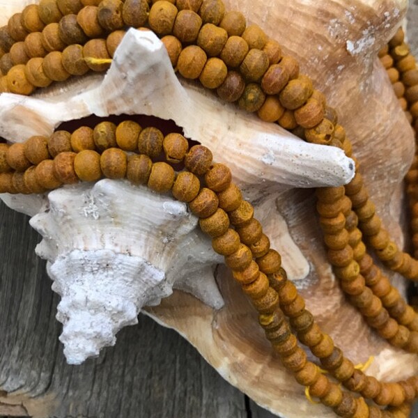 Turmeric Haldi Beads 5 Strands 540 Yellow Curcumin Natural 7mm Turmeric ...