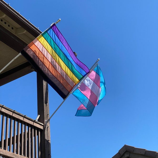 Transgender Pride Flag, Hand-sewn Trans Pride Flag, Custom Sizes ...