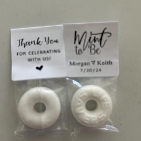 SET OF 120 Mint to Be Wedding Favors Life Savers Mints for Guest ...