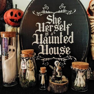 Haunted House Plaque Witchcraft Gothic Witch Spooky | Etsy