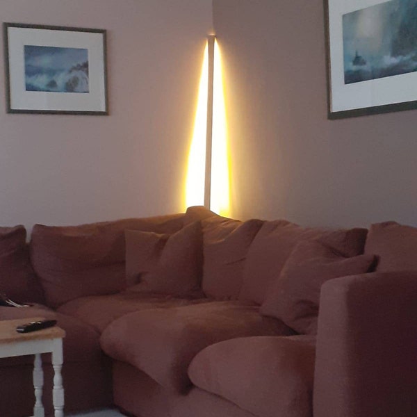 Japandi Oak Table Lamp - Warm LED Reading Light | Solid Wood | Modern ...