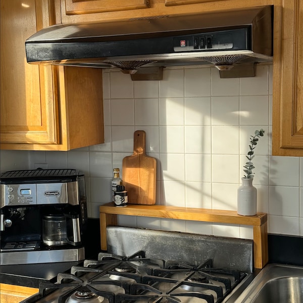 Over the Counter Shelf, Wood Countertop Organizer, Over the Sink Shelf ...