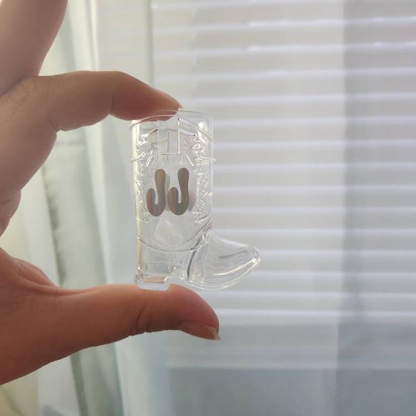 Custom Initials Cowgirl Boot Shot Glasses Bachelorette Party Favors ...