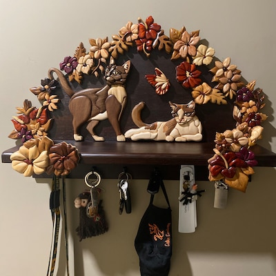 Wooden Intarsia Horse Riding Girl Pattern Unique and Striking - Etsy