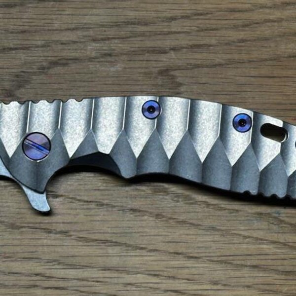 Benchmade Bugout 535 Replacement Scale Kit / CARBON FIBRE Blue Flake ...