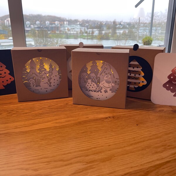 Paper Lantern Nativity of Jesus - Paper Cut Lamp for Christmas ...