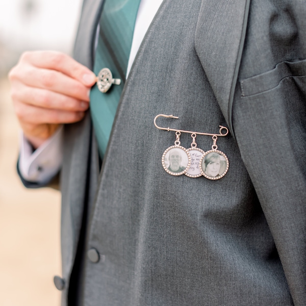 Custom Photo Lapel Kilt Pin Charms/memorial Boutonniere/personalized ...