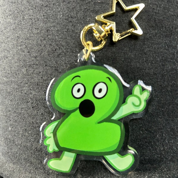 BFDI Keychains - 2.5" Acrylic - Firey, Bubble, Teardrop, Golfball ...