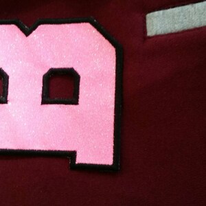 Varsity Bold Letter Font Sparkle Glitter Patch Iron or Sew on Vinyl NO ...