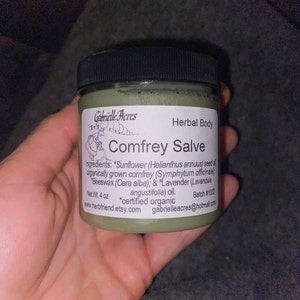 Comfrey Salve Organically Grown Comfrey Natural Healing - Etsy