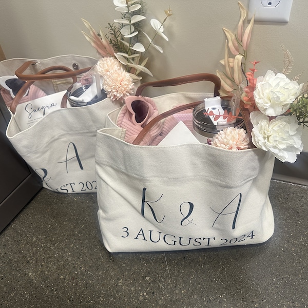 Bridesmaid Tote Bags,personalized Bridesmaid Bags,personalized Bridal ...