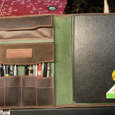 Navy Blue Leather Desk Mat Protective Leather Pad - Etsy