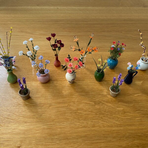 Lily Paper Flower Kit for 1/12th Scale Dollhouses, Florists and ...