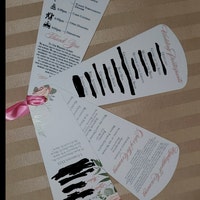 Rustic Wooden Floral Wedding Program Fans Petal Fan - Etsy