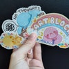 Sparkly Art Block Waterproof Stickers! - Etsy