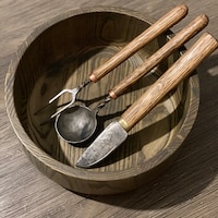 Forged Dinner Set, Viking Cutlery, Medieval Cutlery, Rustic Cutlery ...