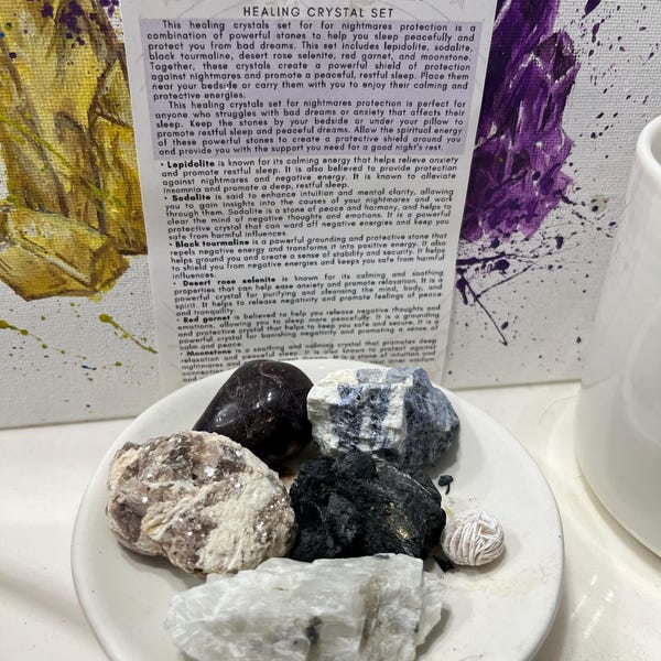 ENERGY VAMPIRE Protection Crystals Set, Aura & Empath Protection Shield ...