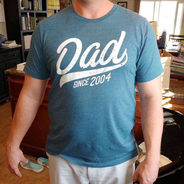 Dad Since Any Year Dad Since Shirt Dad to Be Gift for Dad Shirt ...