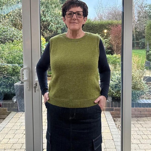 KNITTING PATTERN for Kristina Cardigan, Adjustable Body Length, Almost ...