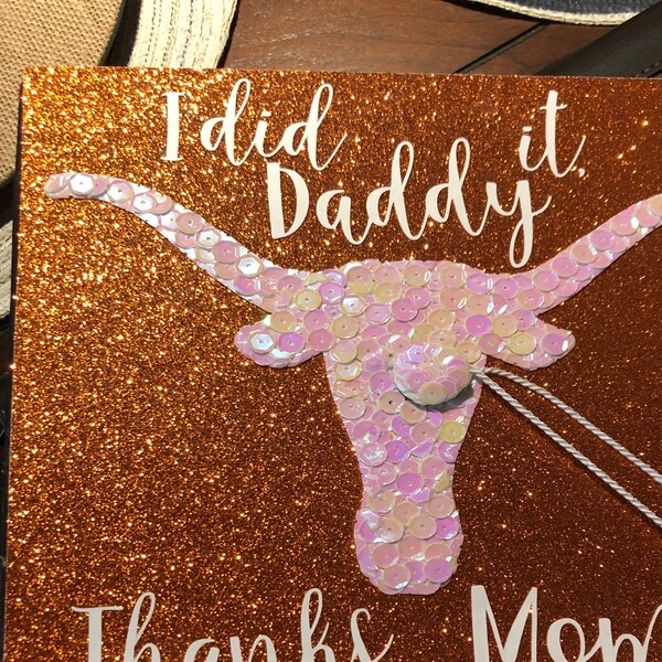 Custom Graduation Cap, Texas Tech, University of Texas, A&M, Aggie ...