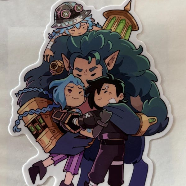 Arcane Family Hug Sticker - Etsy