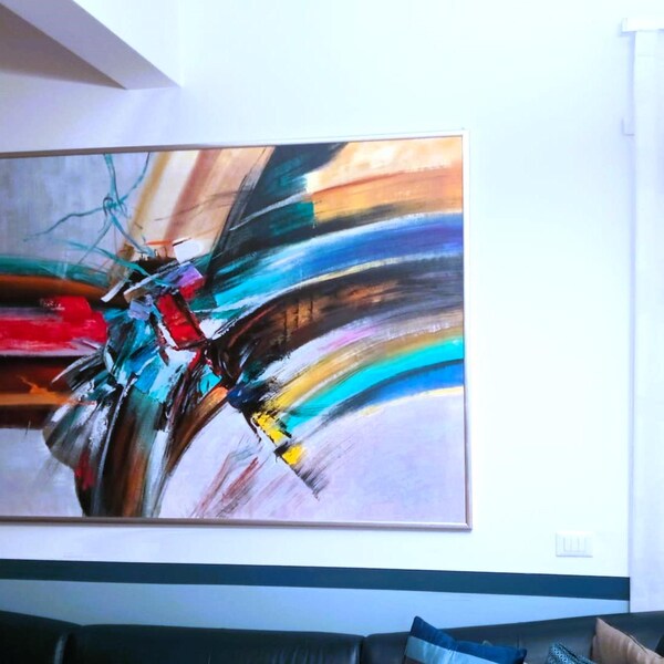 120cm x 180cm Original XXL Acryl Gemälde großes Bild Leinwand Canvas ...