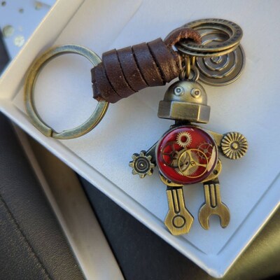 Steampunk Robot/android Robot/ Funky Robot Necklace/birthday Present ...