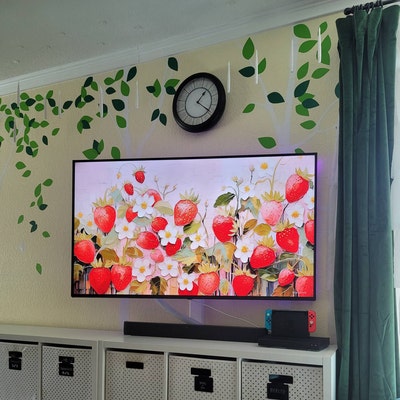 Spring Frame TV Art Instant Download Wildflower Floral Embroidery ...