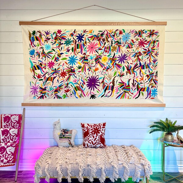 Beautiful Tenango Otomi Canvas for Wall Painting. - Etsy