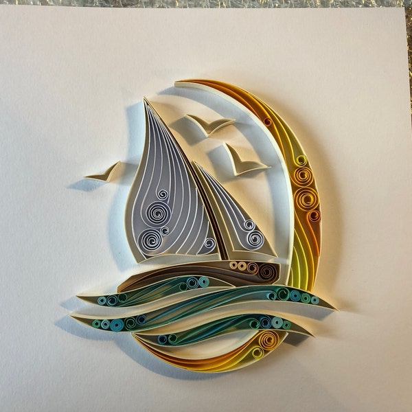 Quilled Camper Art, Camper Wall Art, Camper Home Decor, Wall Decor ...