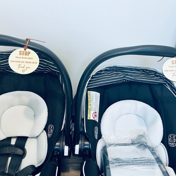 STOP Please Don’t Do Not Touch My Baby | Stroller Germ Disc | Infant ...