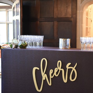 Cheers Sign / Wood Wedding Decor / Wedding Signs / Wedding Decor ...